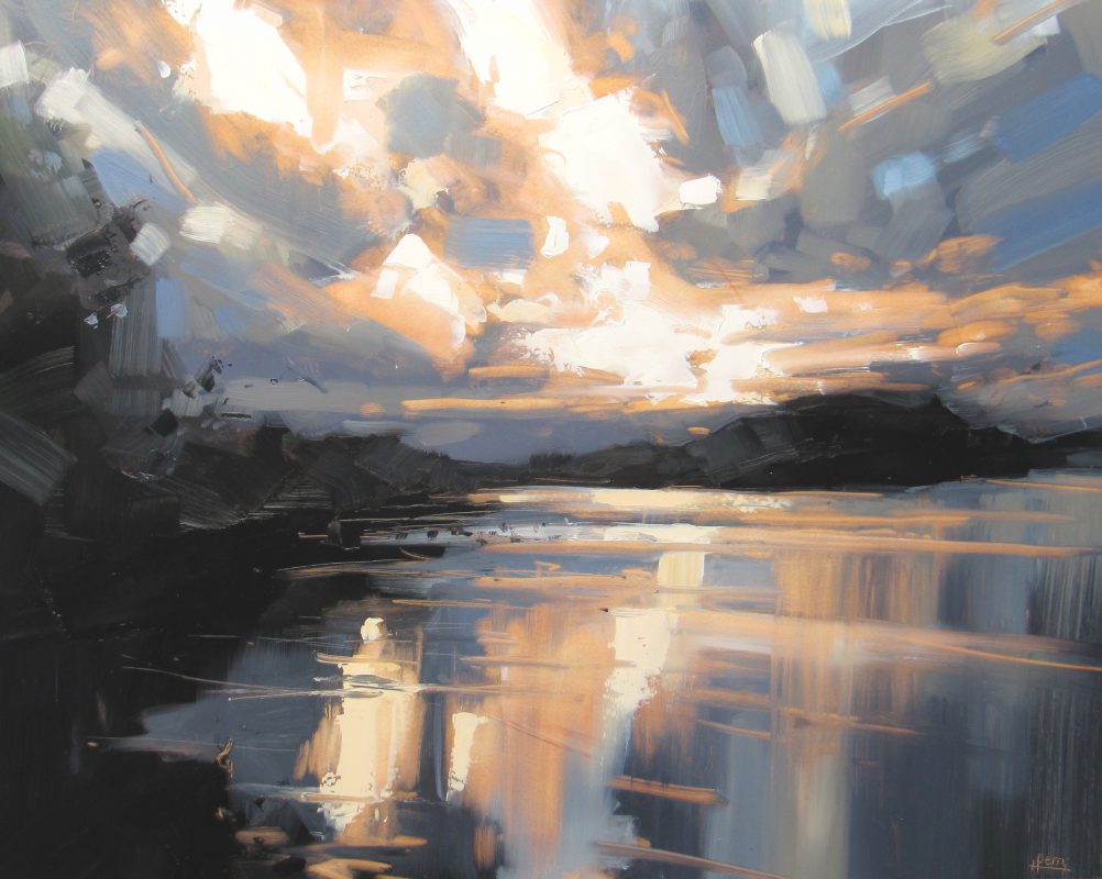 Bosley Mere, Evening - Claremont Contemporary Art